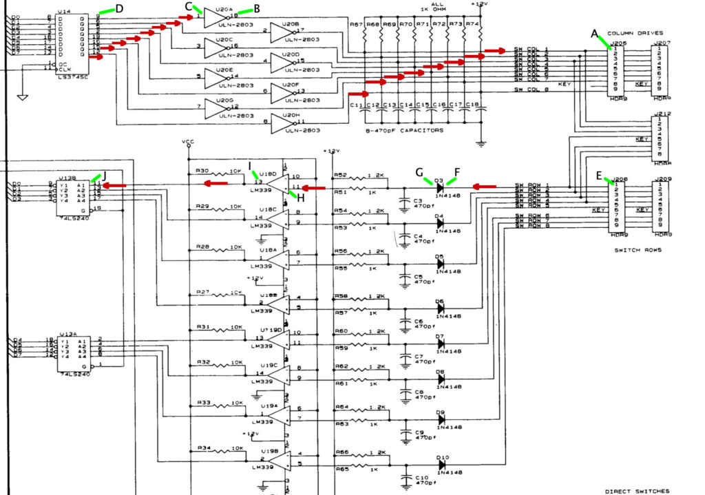 Digital Logic Probe + Pinball Machine - The Switch & Lamp Matrix