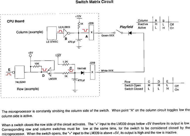 Digital Logic Probe + Pinball Machine - The Switch & Lamp Matrix